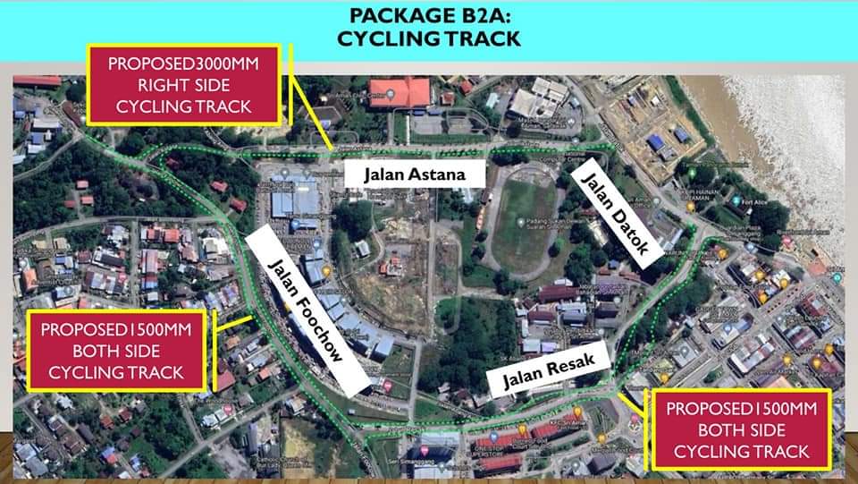 Lengkap Dengan Laluan Pejalan Kaki Dan Basikal, Jalan Utama Di Sri Aman ...