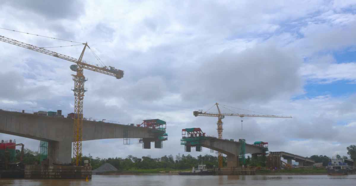 Jambatan Marudi Sepanjang 650 Meter Kini Siap 73 Peratus