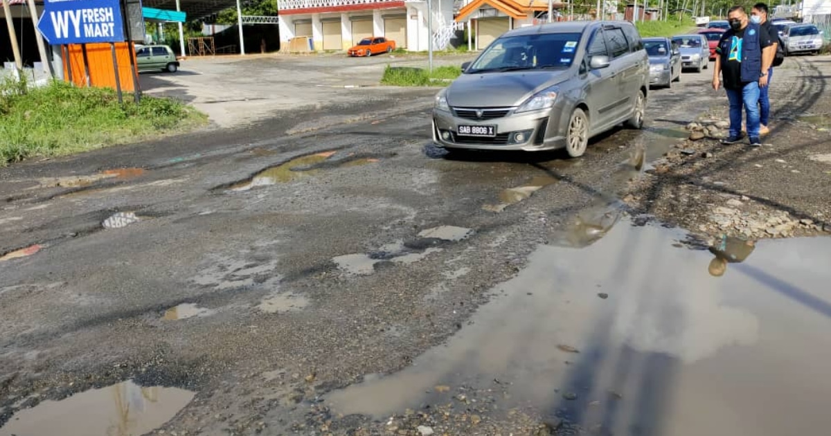 Sabah Perlukan RM1.08 Billion Untuk Baiki Jalan Rosak Teruk