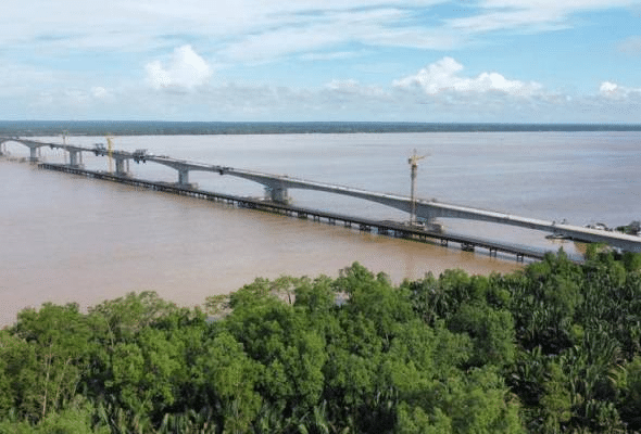 Projek Jambatan Batang Lassa Sepanjang 2.43 Kilometer Siap Disember Ini