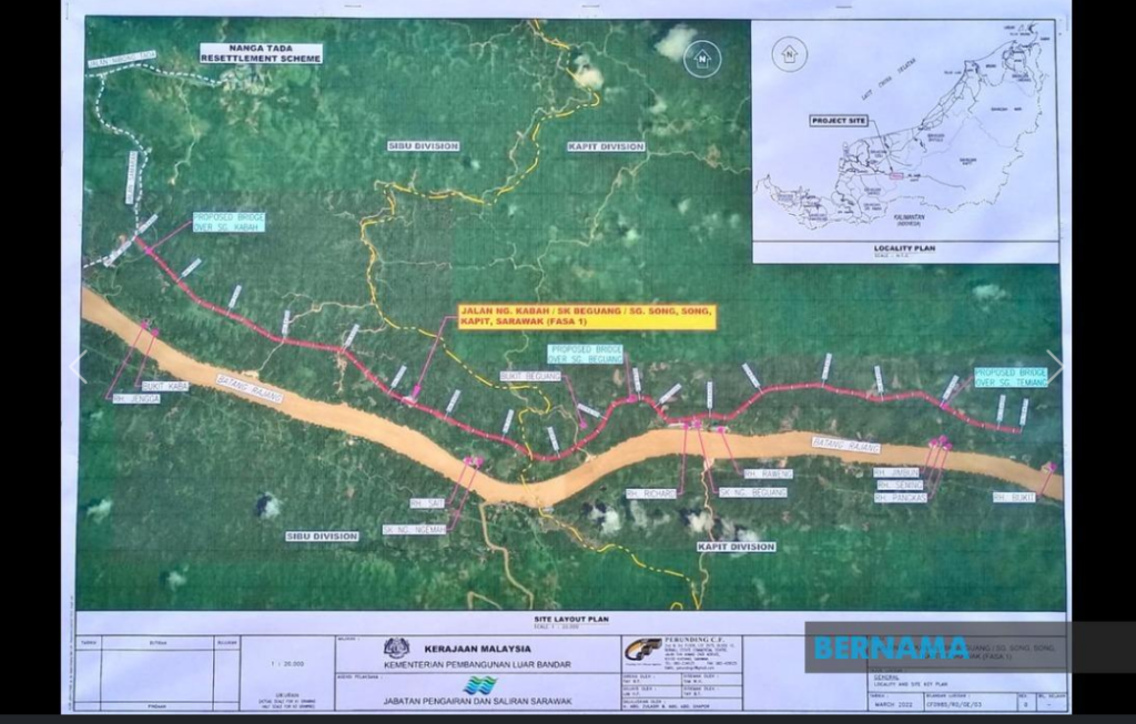 Laluan Alternatif Hubungkan Sibu-Kapit Sejauh 66 KM Bakal Dibina Laluan Alternatif Hubungkan Sibu-Kapit Sejauh 66 KM Bakal Dibina