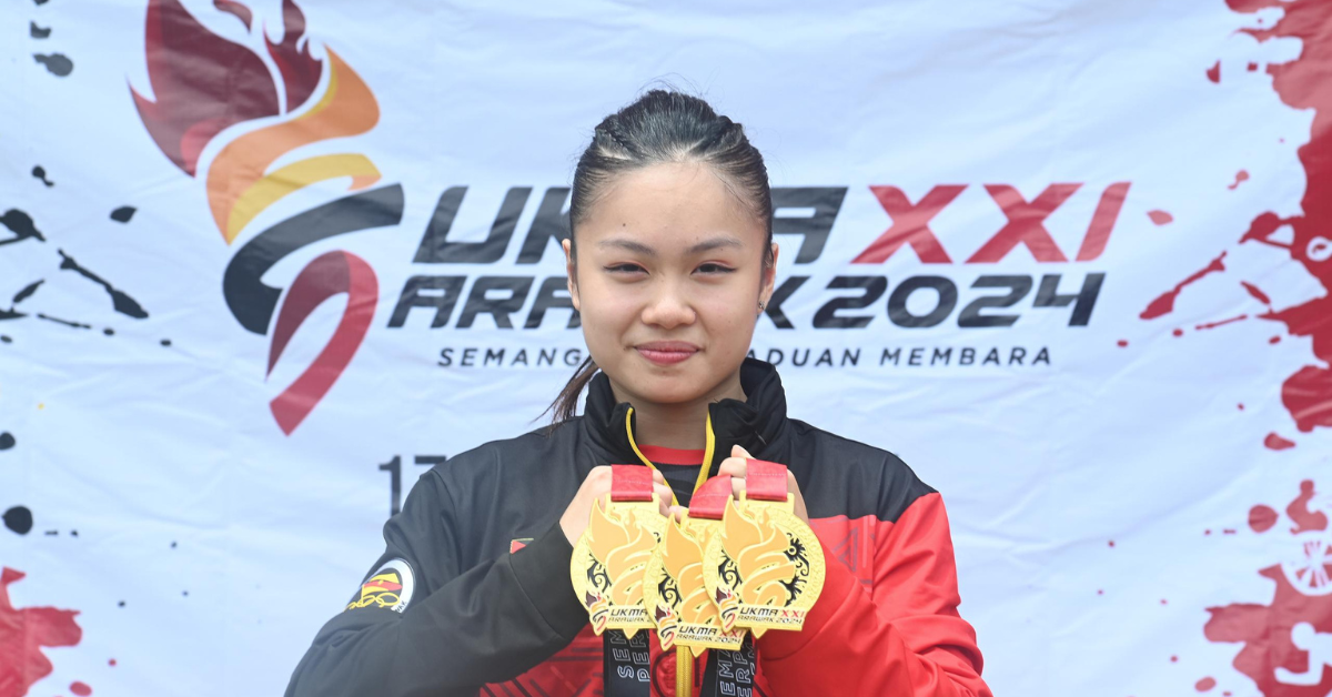 Stephanie Ngu Sumbang Hatrik 3 Emas Wushu SUKMA Untuk Sarawak