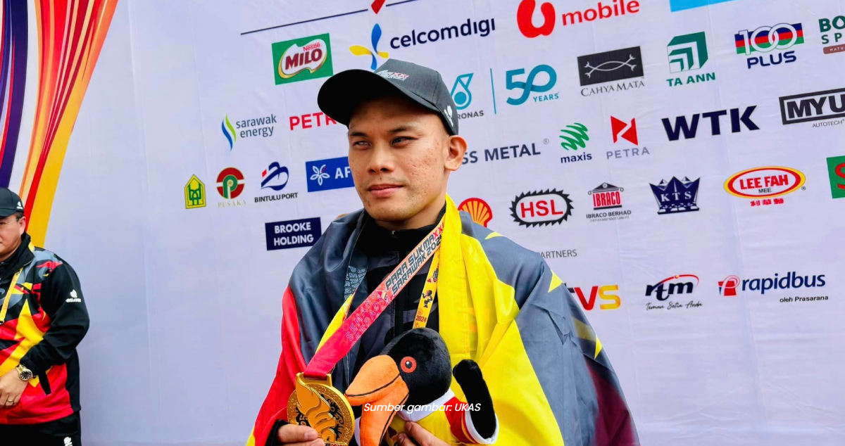 Andy Lau Sie Hui Pecah Rekod Para SUKMA 2024, Peroleh Emas Kelima Untuk Sarawak