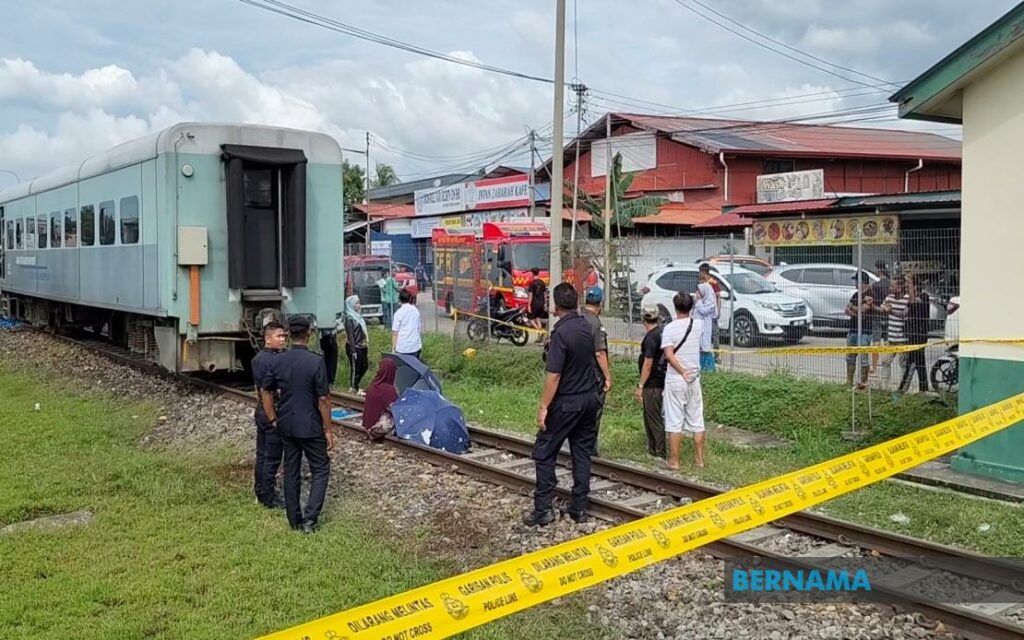 Ibu Maut, Anak Parah Digilis Kereta Api Ketika Melintas Di Kampung Petagas Sabah