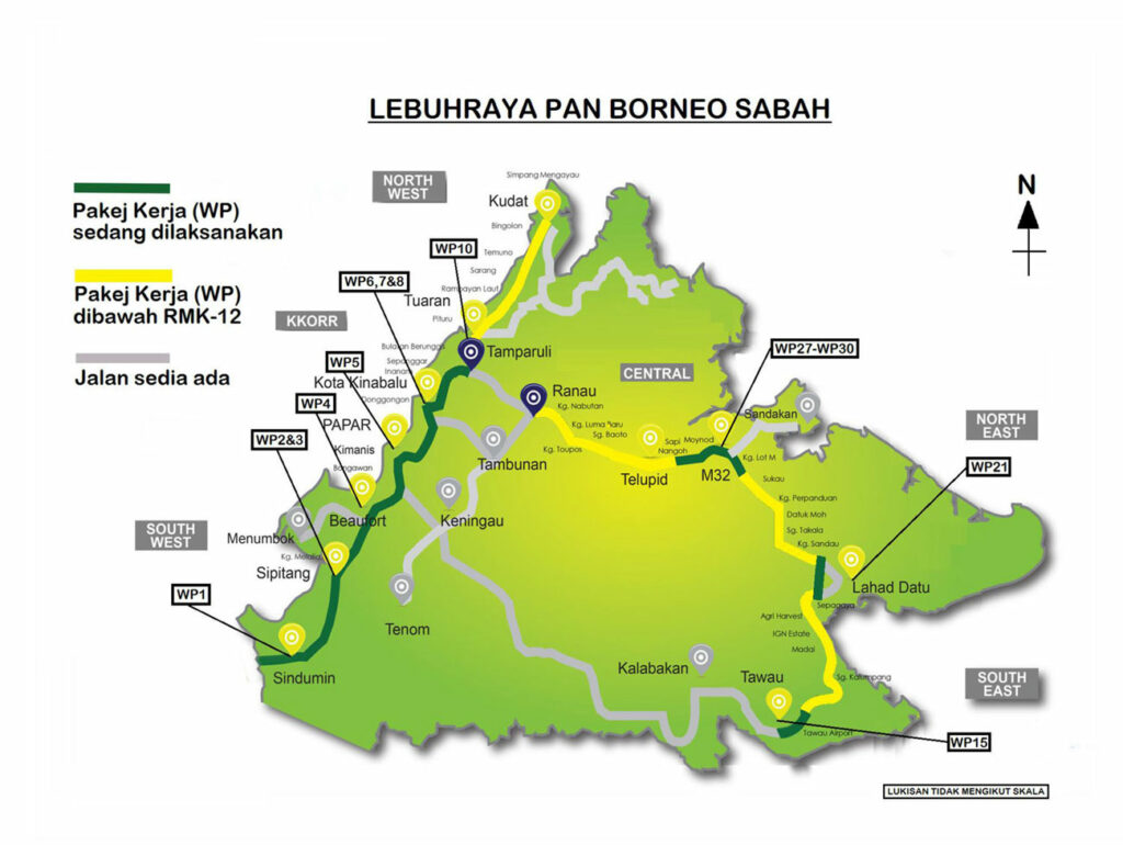 Pan Borneo Sabah Fasa 1B Dijangka Siap Menjelang September 2028