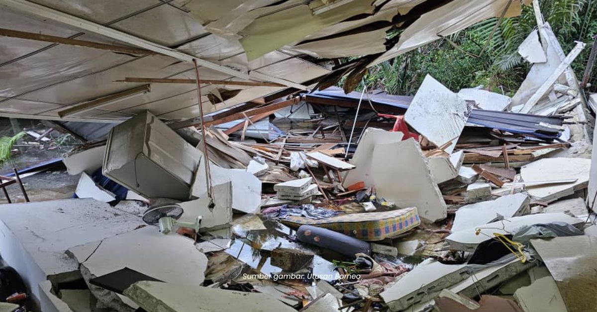 Rumah Runtuh Di Kampung Stutong Baru, Lelaki Tempatan Maut