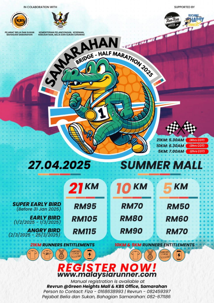 Acara Larian Sarawak 2025, Ini Tarikh Penting Untuk Semua Penggemar Larian