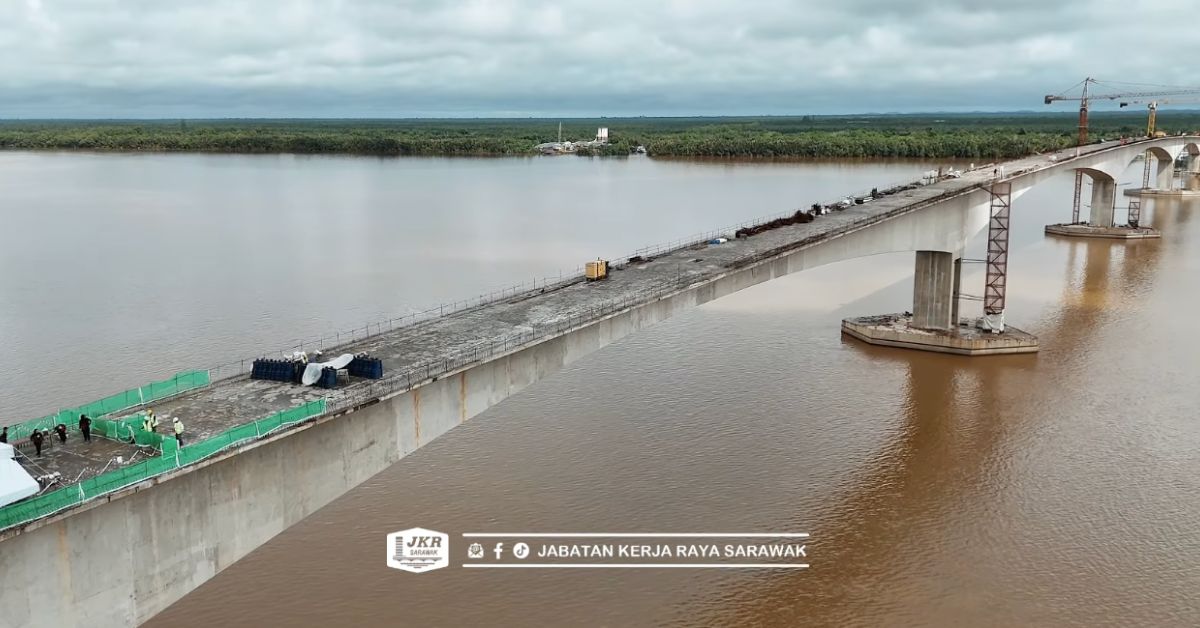 Jambatan Batang Saribas Bakal Siap Awal, Dijangka Dibuka Mac Tahun Ini