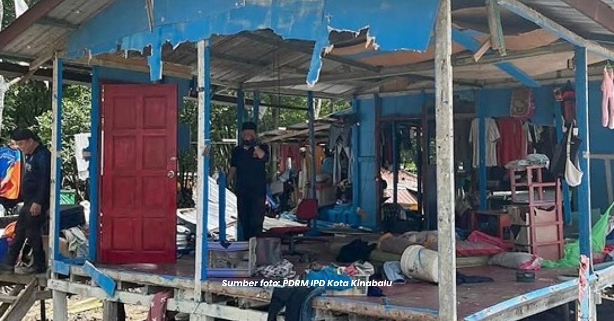 Hapus Penempatan Haram, 55 Rumah Setinggan Dirobohkan Di Kota Kinabalu