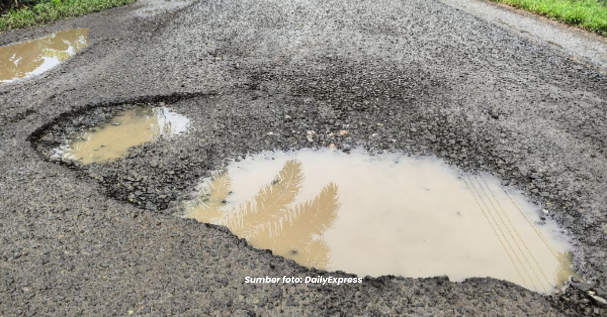 Lebih 60 Lubang Dikesan di Jalan Kg Kadazan Sabah, Penduduk Rayu ...