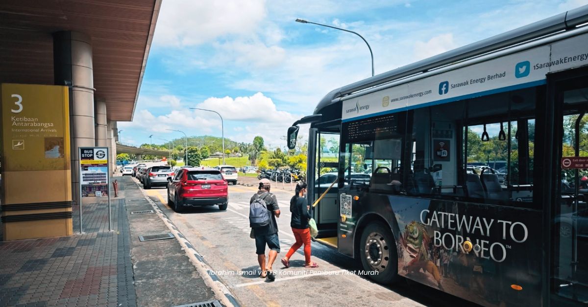 Ini Panduan Naik Bas Percuma Dari Airport Kuching ke Pusat Bandar