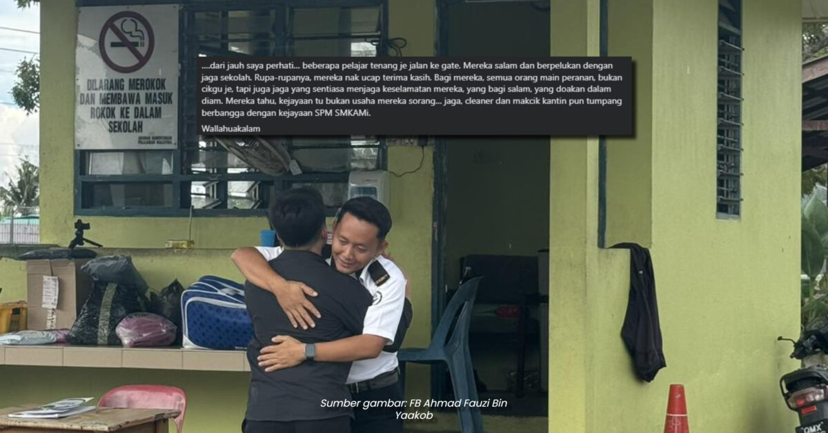 Netizen Tersentuh, Pelajar SPM Di Miri Salam Dan Berpelukan Dengan ...